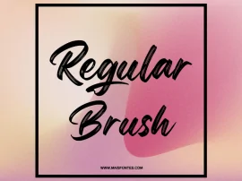 Regular Brush: Download Free Font | MaisFontes