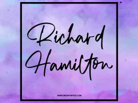 Richard Hamilton: Free Font Download | MaisFontes