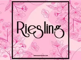 Riesling: Free Font Download | MaisFontes