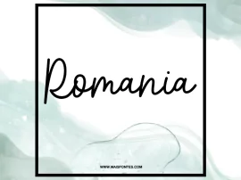 Romania Regular Font: Free Download | MaisFontes