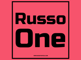 Russo One: Free Font Download | MaisFontes
