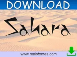 Sahara: Free Font Download | MaisFontes