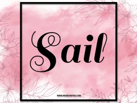 Sail: Free Font Download | MaisFontes