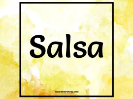 Salsa Regular: Free Font Download | MaisFontes