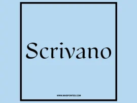 Scrivano: Free Font Download | MaisFontes