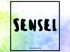 Sensei: Free Font Download | MaisFontes