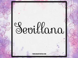 Sevillana: Free Font Download | MaisFontes