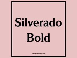Silverado Bold Font: Free Download | MaisFontes