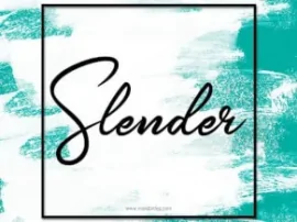 Slender Script: Free Font Download | MaisFontes
