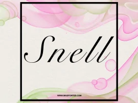 Snell: Free Font Download | MaisFontes