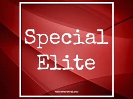 Special Elite: Free Font Download | MaisFontes