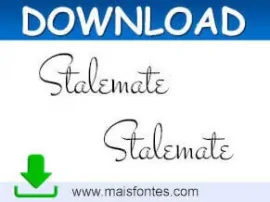 Stalemate: Free Font Download | MaisFontes