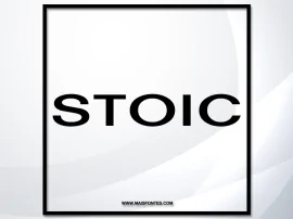 STOIC Regular: Download Free Font | MaisFontes