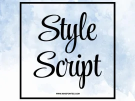 Style Script Regular: Free Font Download | MaisFontes