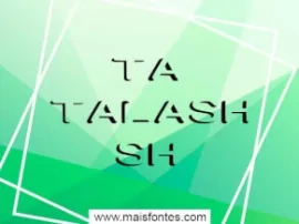 TALASH: Free Font Download | MaisFontes