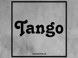 Tango BT Font: Free Download | MaisFontes