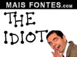 THE IDIOT: Free Font Download | MaisFontes