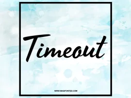 Timeout: Free Font Download | MaisFontes