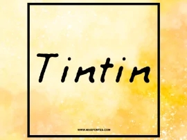 Tintin Font: Free Download | MaisFontes