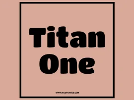 Titan One: Free Font Download | MaisFontes
