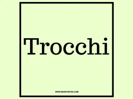 Trocchi: Free Font Download | MaisFontes