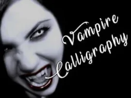Vampire Calligraphy: Free Font Download | MaisFontes