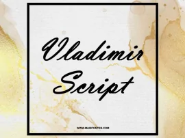 Vladimir Script Font: Free Download | MaisFontes