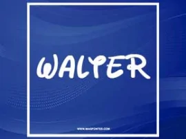 Walter: Free Font Download | MaisFontes