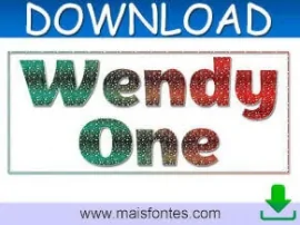 Wendy One: Free Font Download | MaisFontes