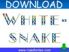 Whitesnake Font: Free Download | MaisFontes
