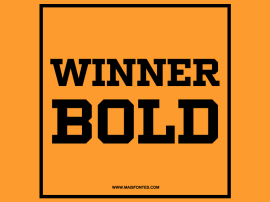 Winner Bold Font: Free Download | MaisFontes