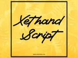 Xet hand Script: Free Font Download | MaisFontes