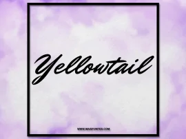 Yellowtail Regular: Download Free Font | MaisFontes