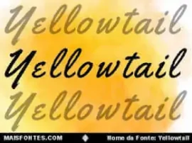 Yellowtail: Free Font Download | MaisFontes