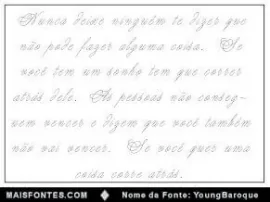 Young Baroque: Free Font Download | MaisFontes