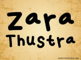 Zara Thustra Regular: Baixar Fonte Grátis | MaisFontes