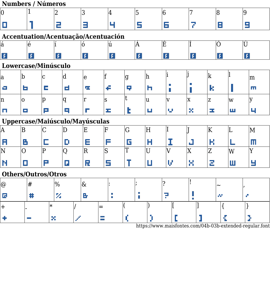 04b 03b Extended Regular: Baixar Fonte Grátis | MaisFontes