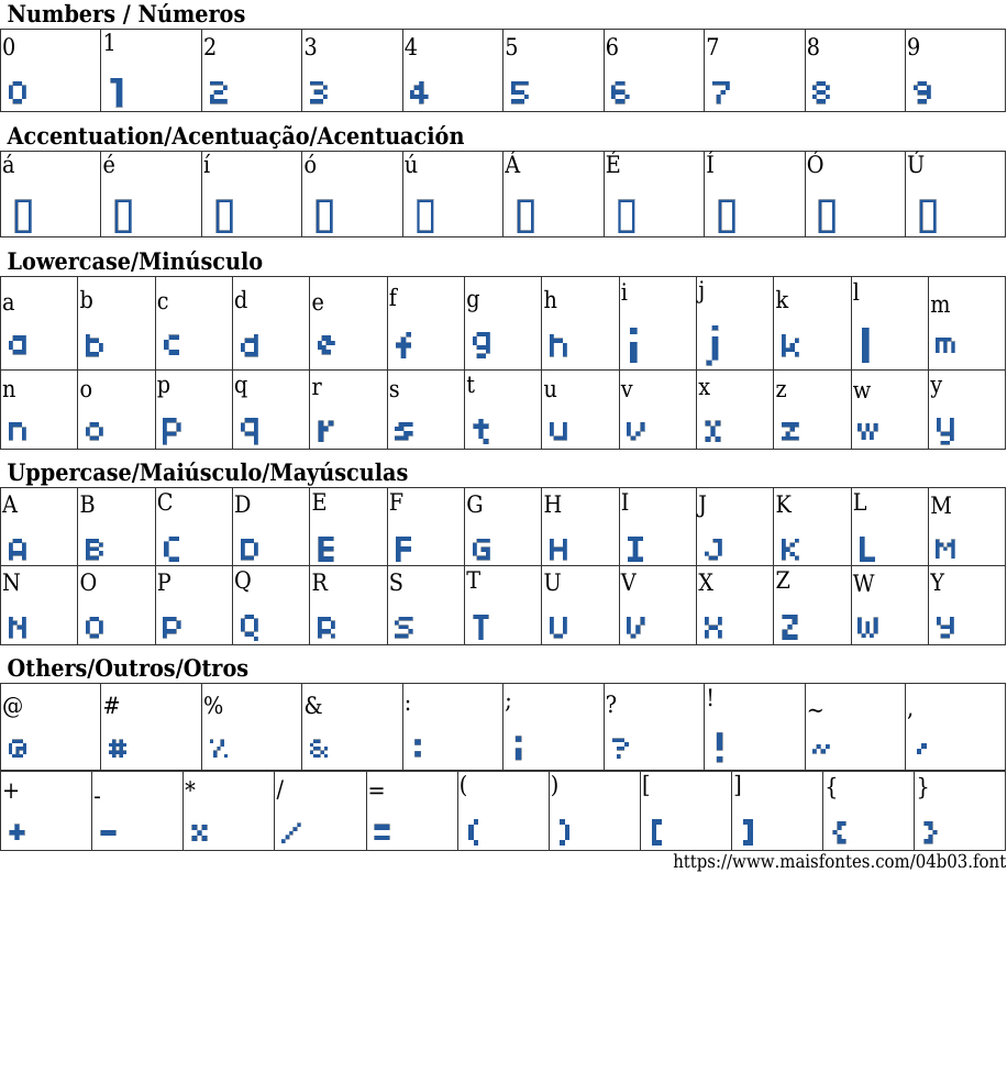 04b 03: Free Font Download | MaisFontes