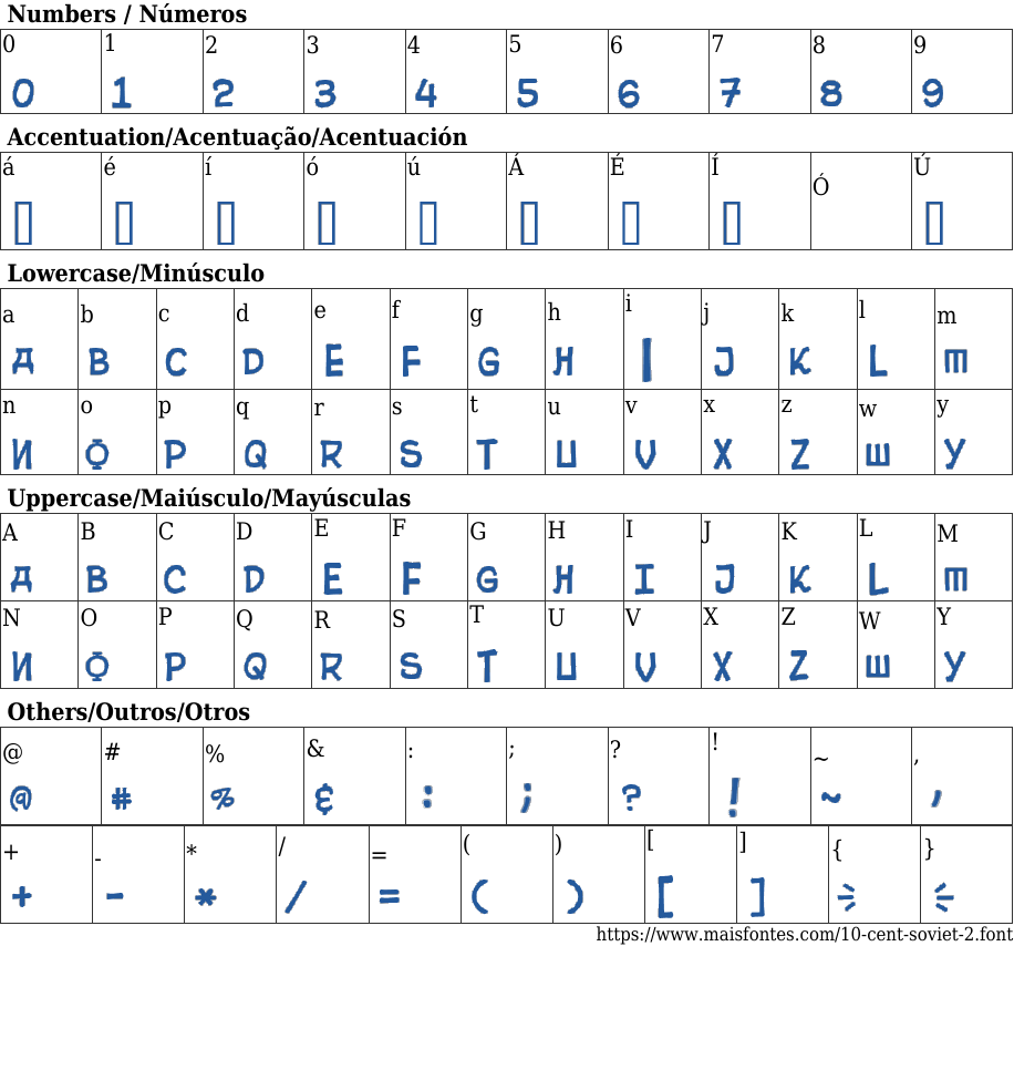 10 Cent Soviet: Free Font Download | MaisFontes