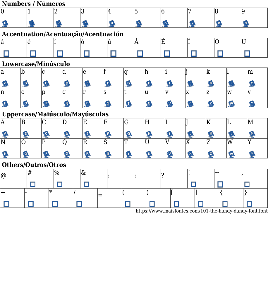 101 The Handy Dandy: Baixar Fonte Grátis | MaisFontes