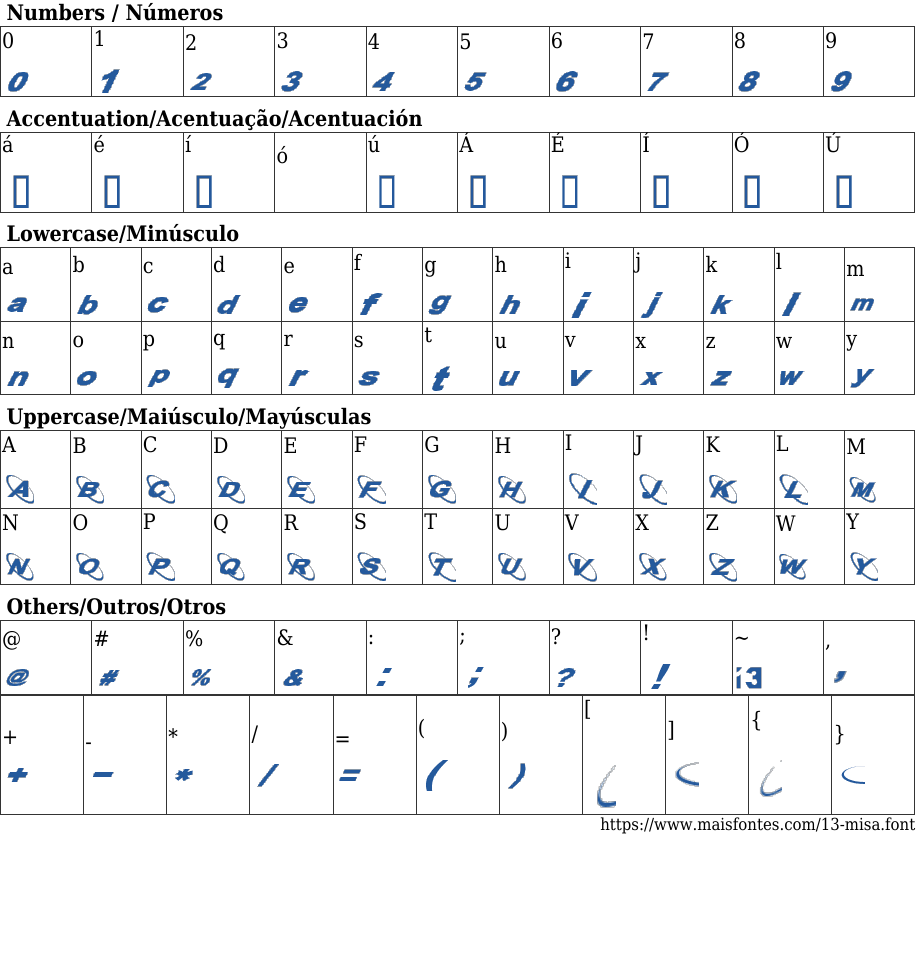 13 Misa Font: Free Download | MaisFontes