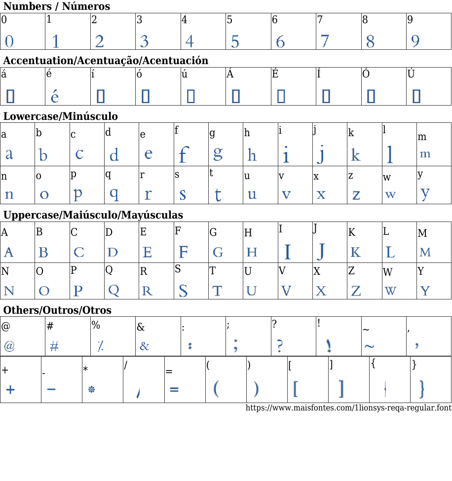 1Lionsys Reqa Regular: Baixar Fonte Grátis | MaisFontes