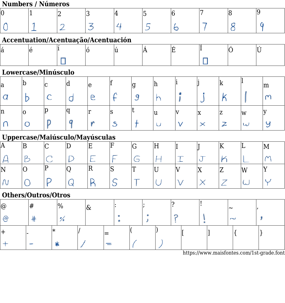 1st Grade: Download Free Font | MaisFontes