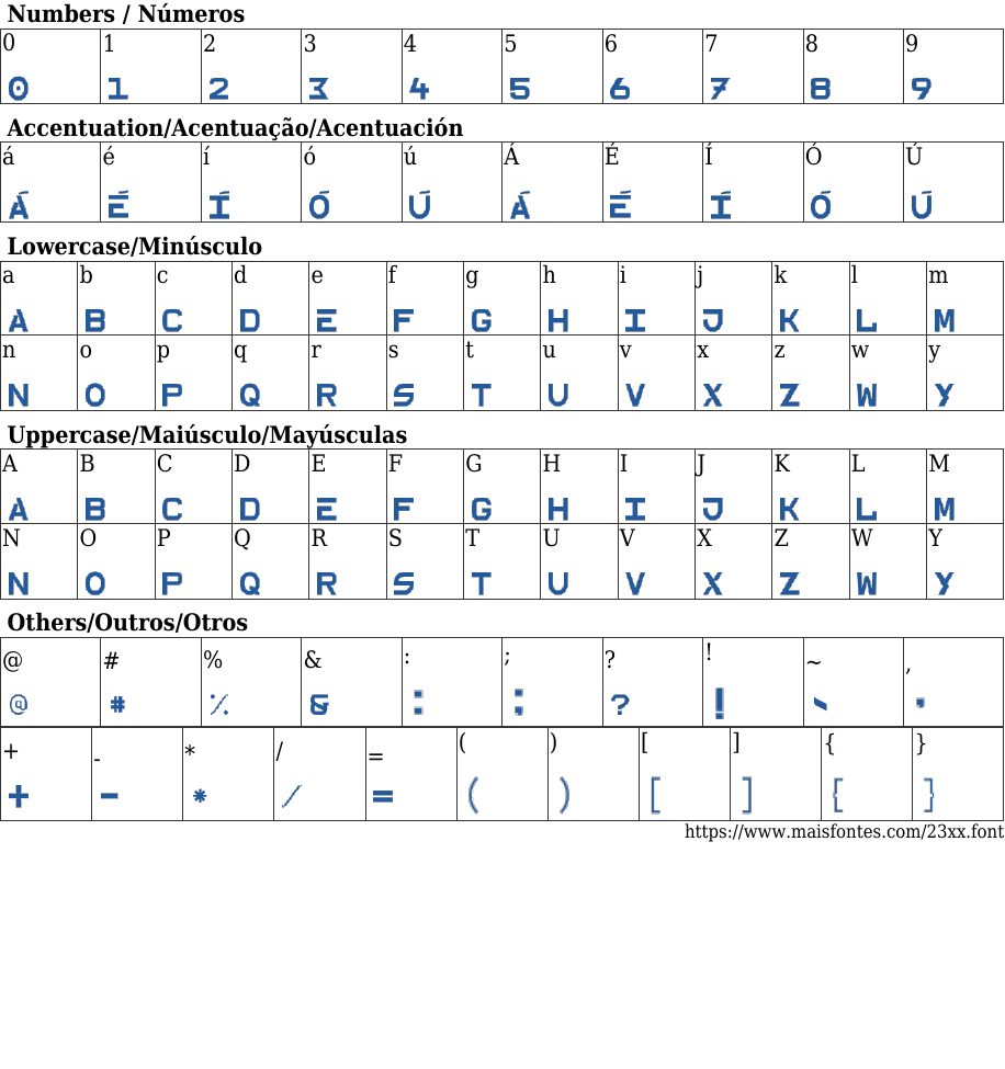 23XX: Baixar Fonte Grátis | MaisFontes