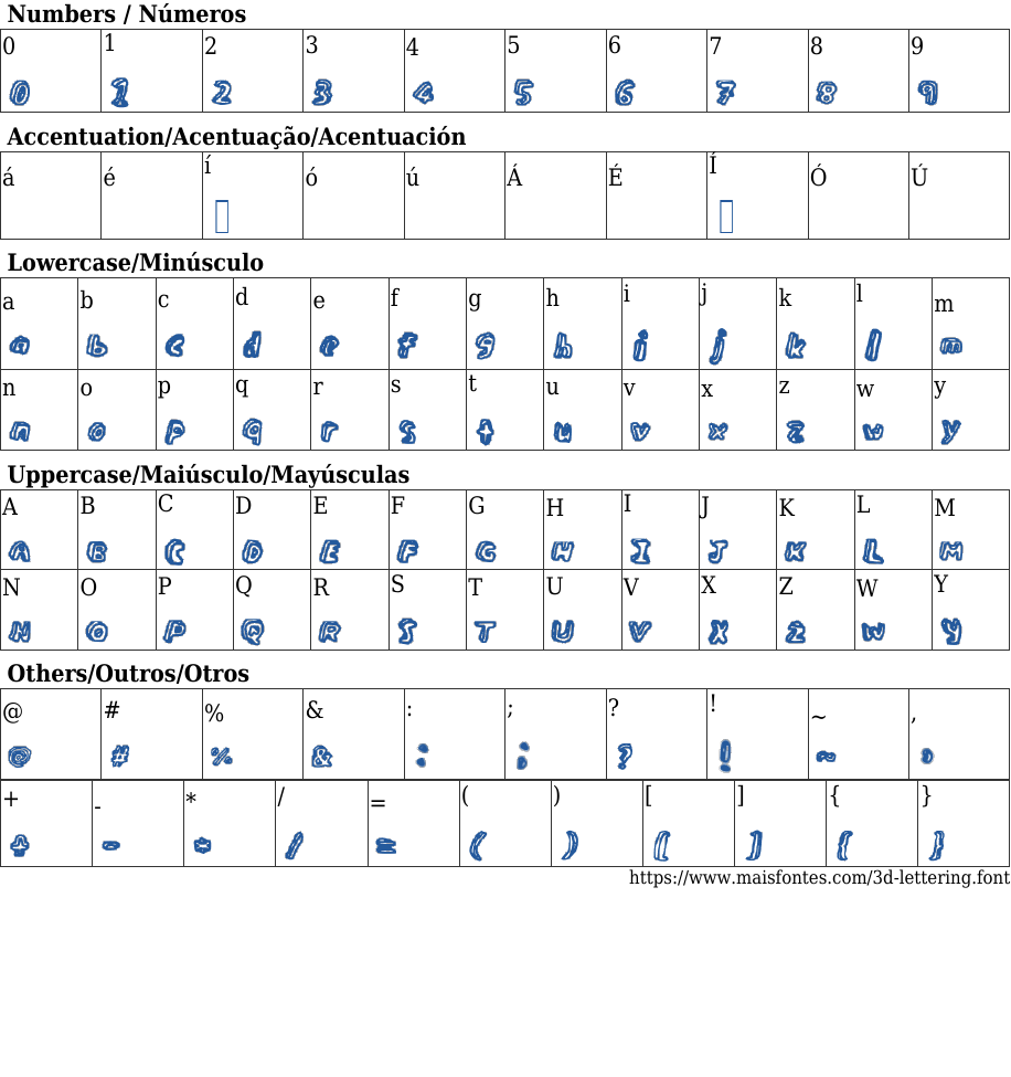3D Lettering: Free Font Download | MaisFontes