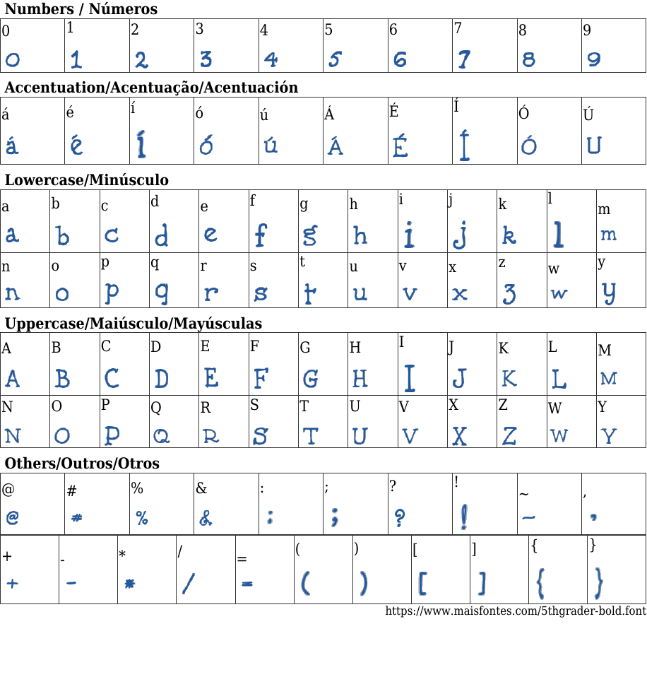 5th Grader Bold: Free Font Download | MaisFontes