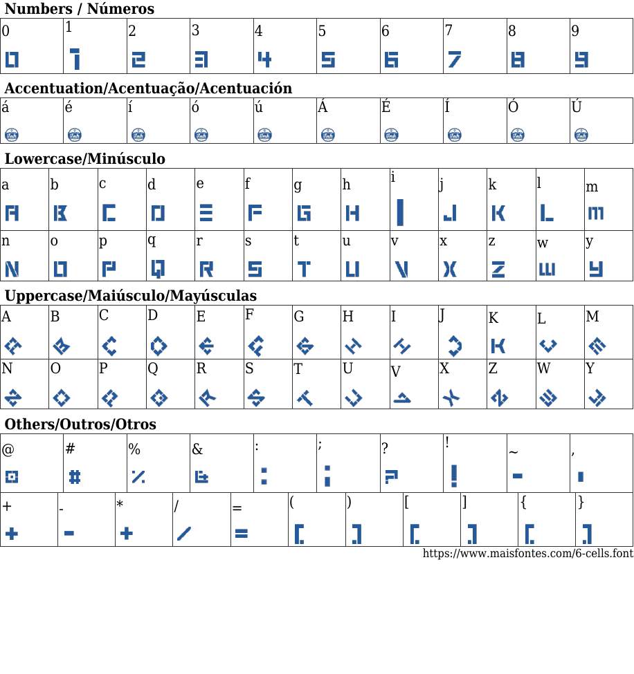 6 Cells: Free Font Download | MaisFontes