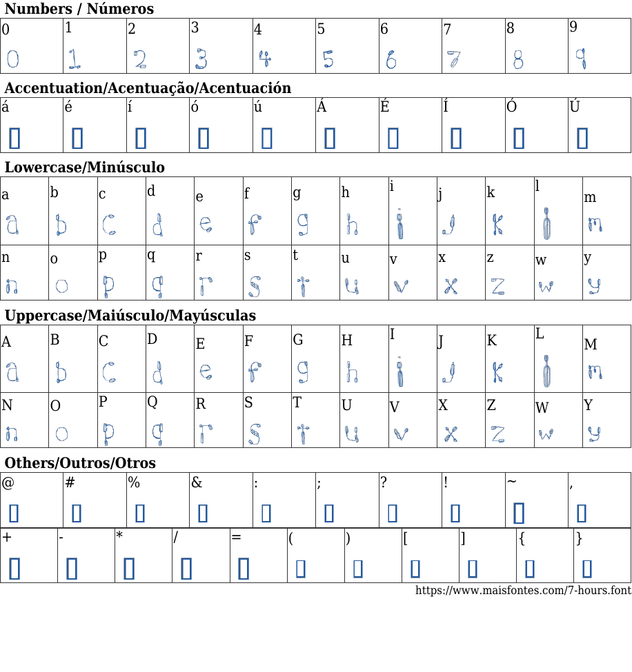 7 hours: Baixar Fonte Grátis | MaisFontes