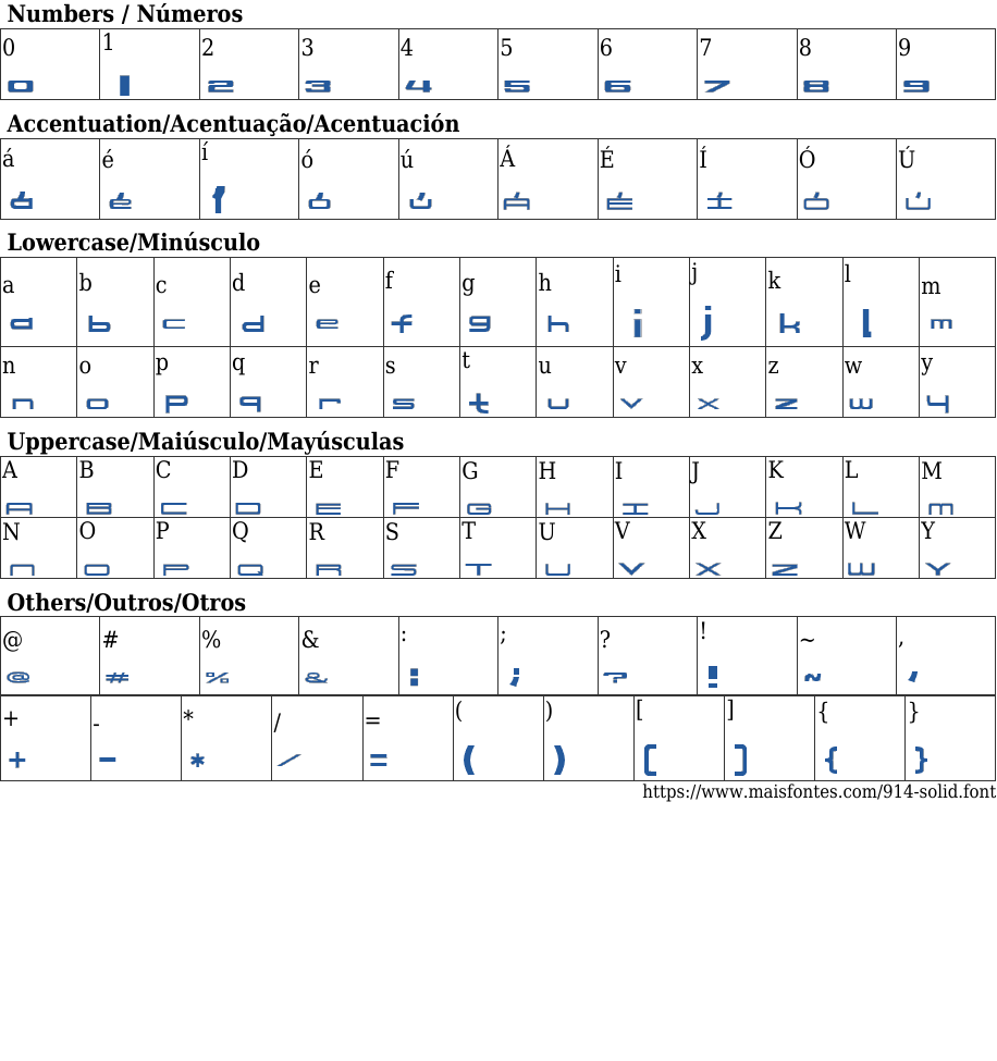 914 SOLID: Free Font Download | MaisFontes