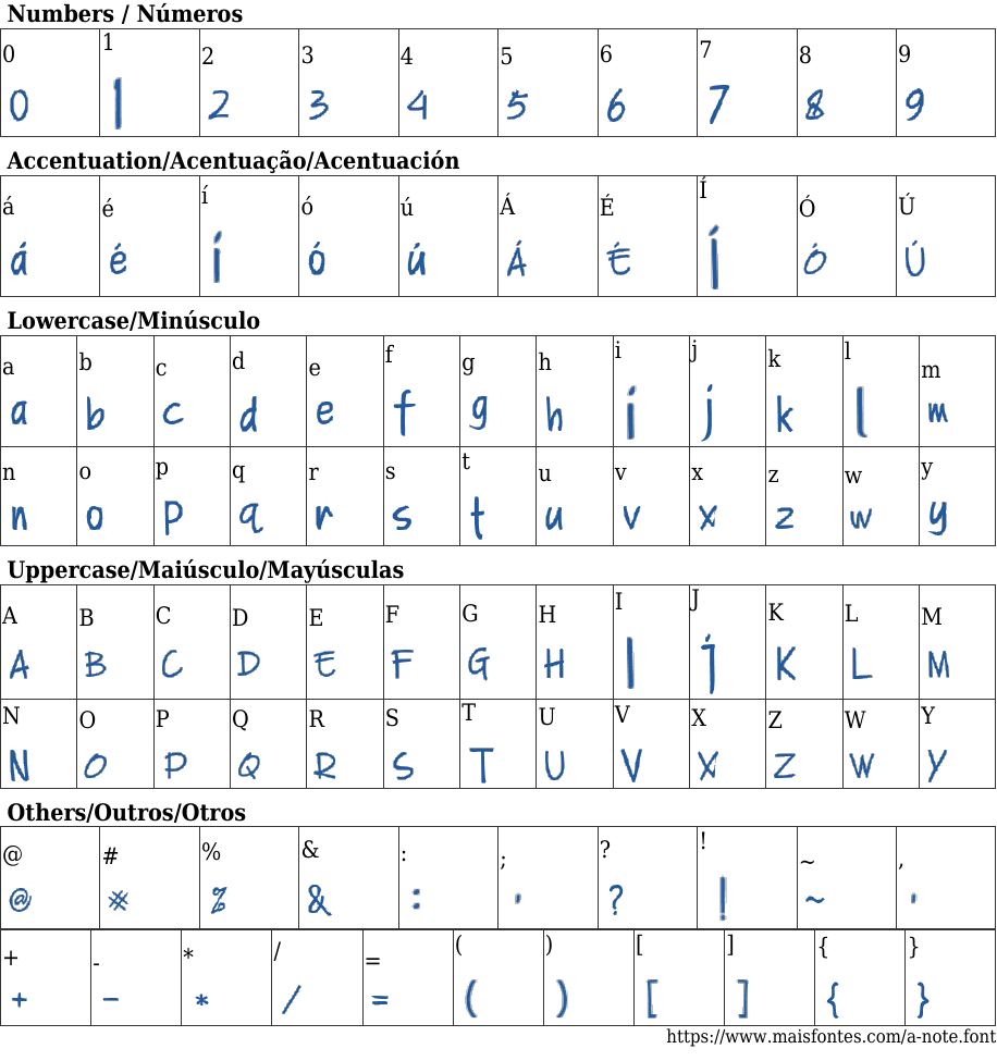 A Note: Free Font Download | MaisFontes